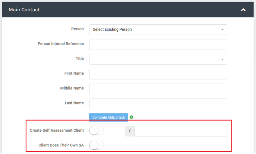 Adding a Client or Prospect – AccountancyManager